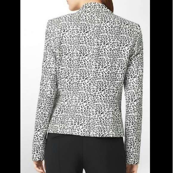 Calvin Klein | Jackets & Coats | Calvin Klein Leopard Print Blazer Black | Poshmark